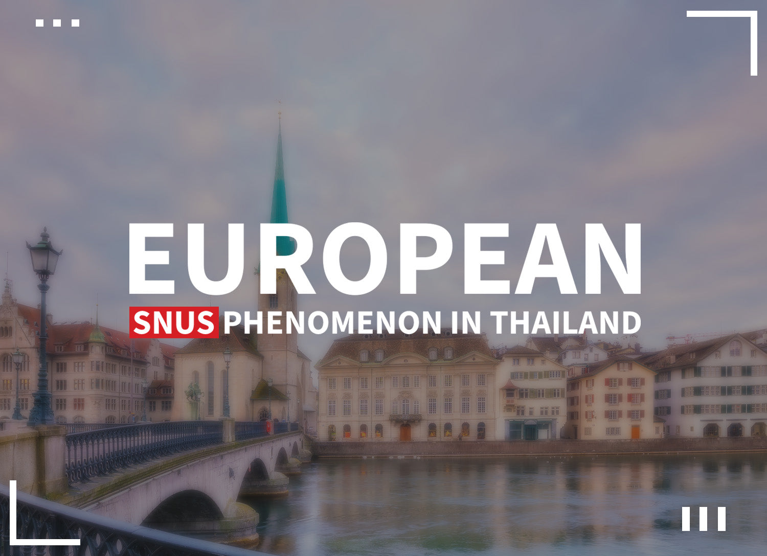 A Comprehensive Exploration of the European Snus Phenomenon in Thailan ...